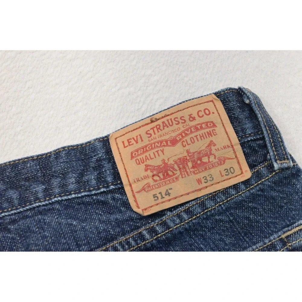Levi's | Shorts | Levis 54 Denim Jean Shorts Mens 33 Blue Slim Straight ...